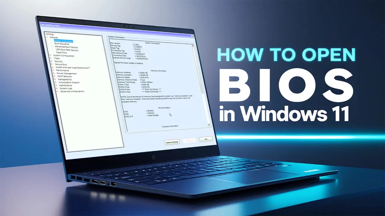 How to Open BIOS in Windows 11